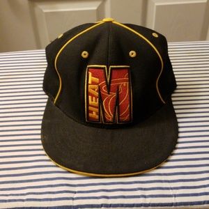 Unk | Accessories | Miami Heat Fitted Cap By Unk | Poshmark